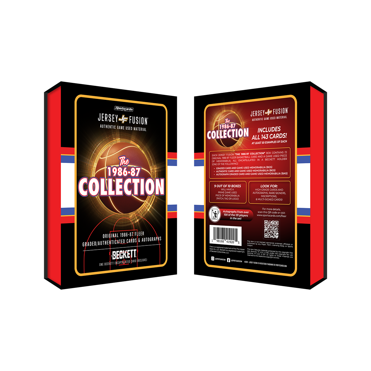 Jersey Fusion - Fleer 1986-87 NBA Collection Display EN