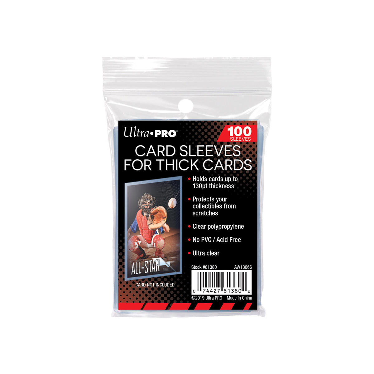 Ultra PRO 2-1/2" X 3-1/2" Card Sleeves for Thick Cards