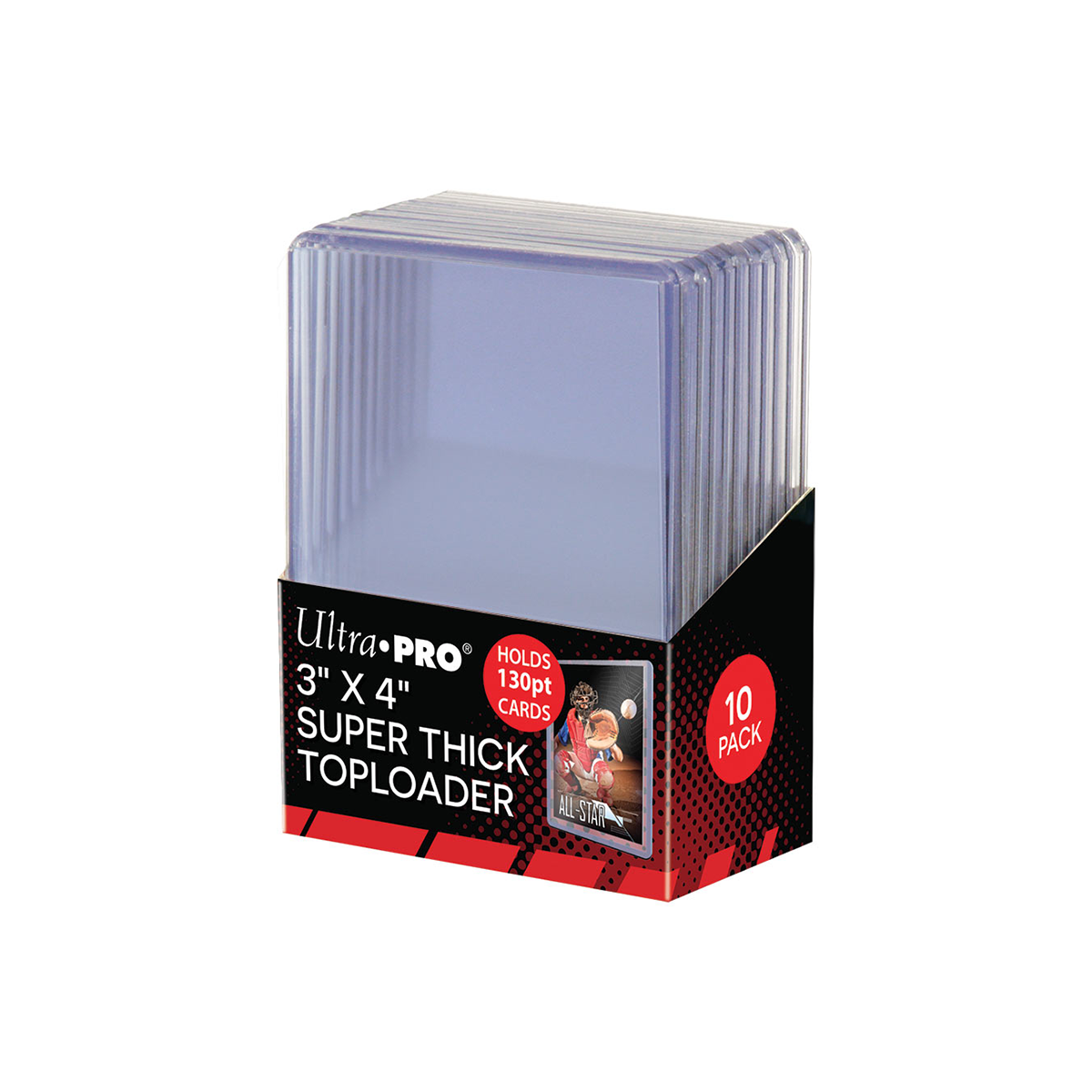 Ultra PRO 3" X 4" Super Thick 130PT Toploader 10ct