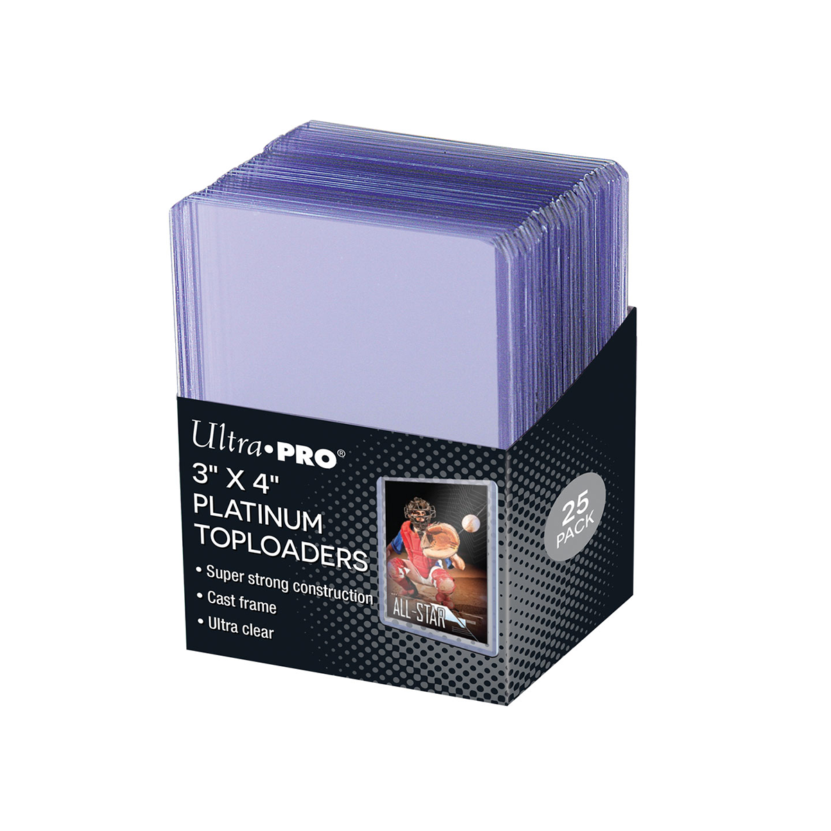 Ultra PRO 3" X 4" Ultra Clear Platinum Toploader 25ct