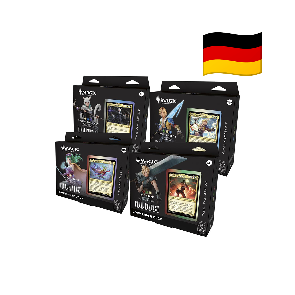 MTG - Final Fantasy: Commander Deck Display (4 Decks) DE