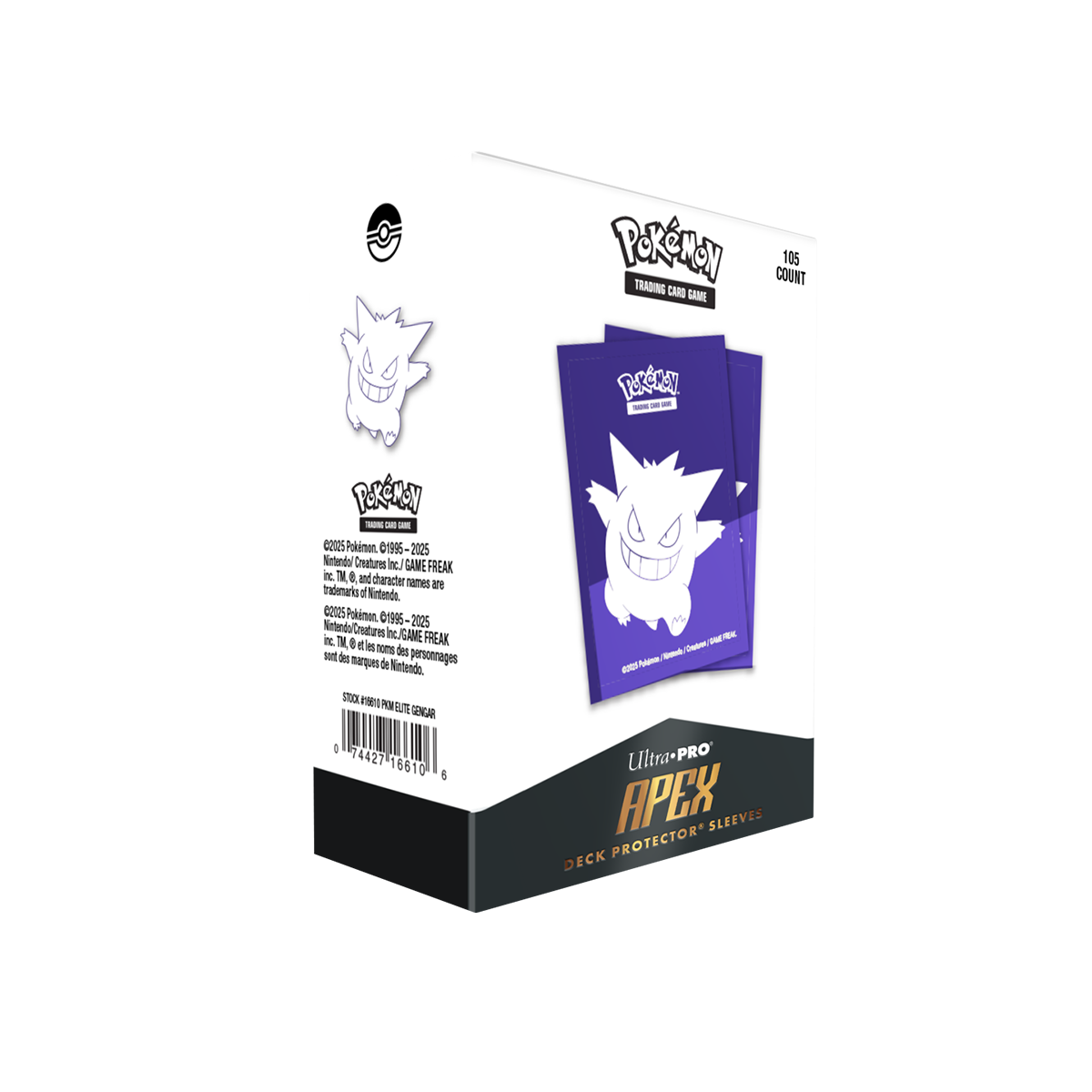 Ultra PRO Gengar 105ct APEX™ Deck Protector Sleeves for Pokémon