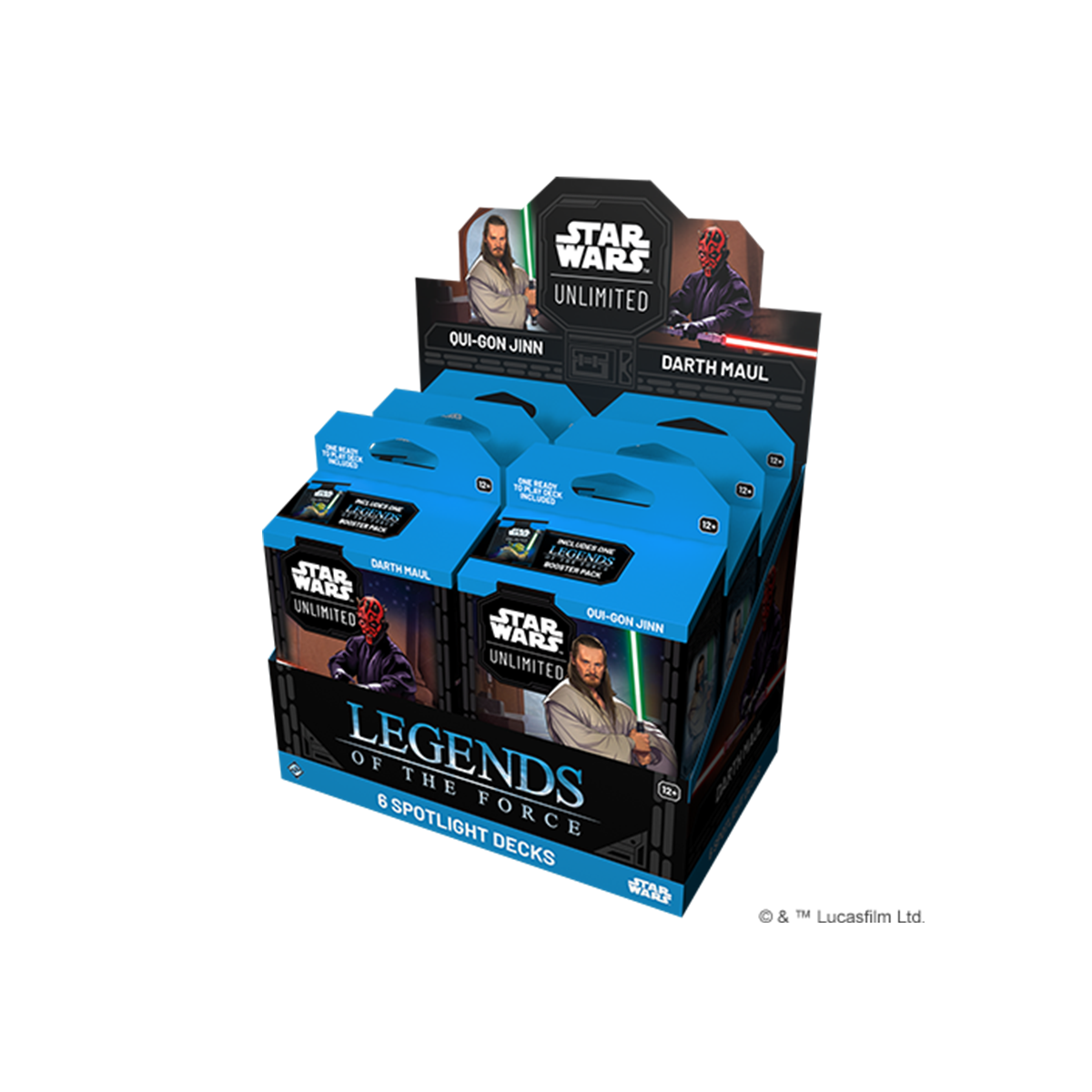 Star Wars Unlimited - Legends of the Force Deck Display (6 Decks) EN