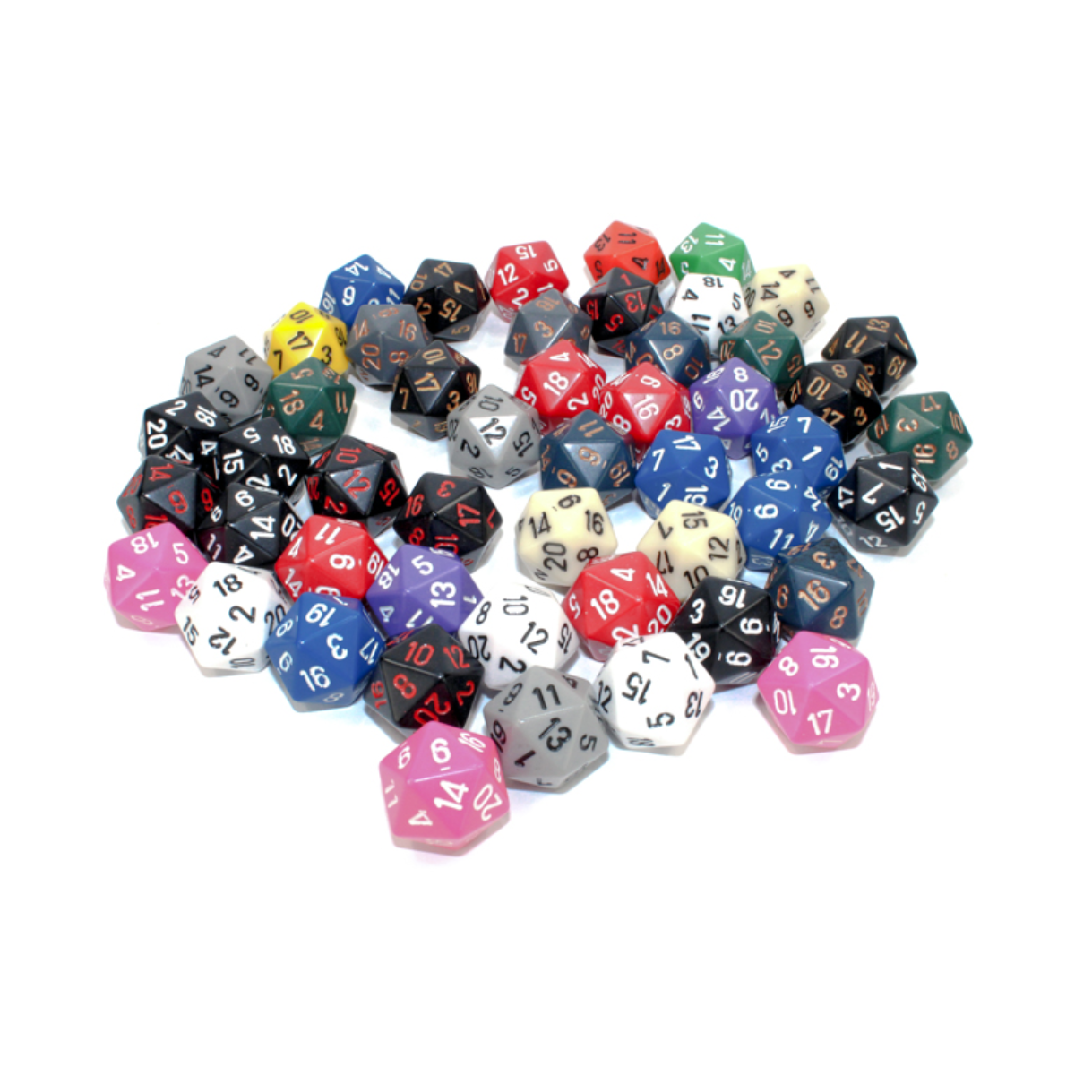 Chessex - Frosted Caribbean Blue/White 16mm D6 Dice Block (12 Würfel)