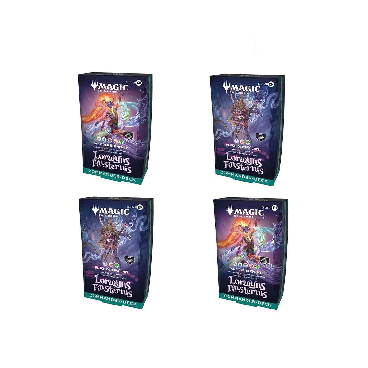 MTG - Lowryn Eclipsed: Commander Deck Display (4 Decks) DE
