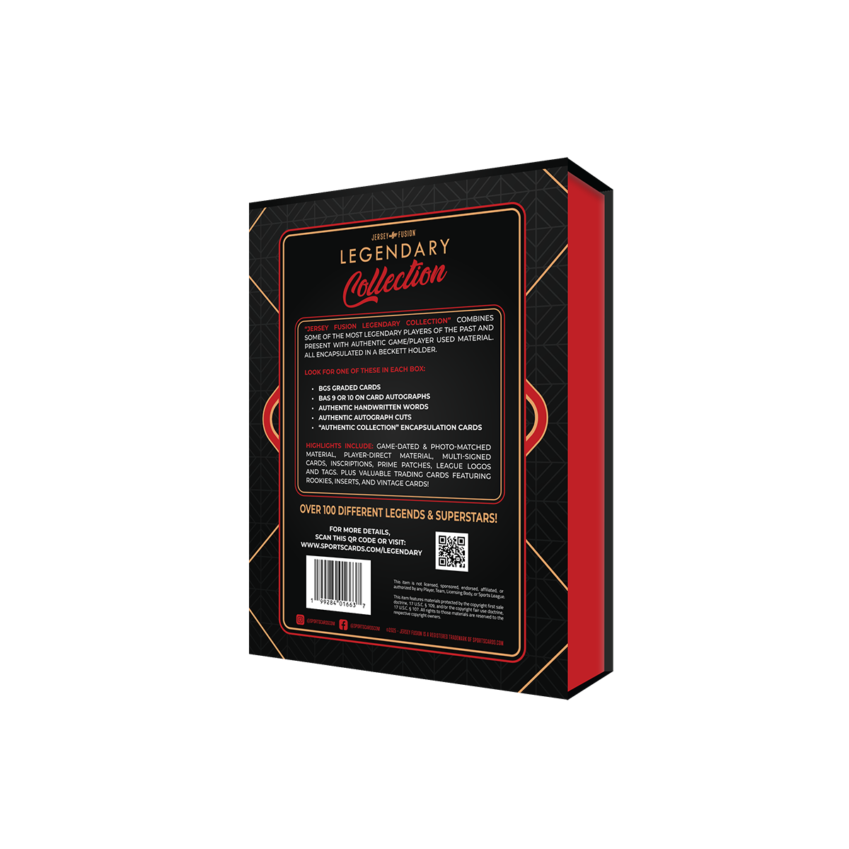 Jersey Fusion - All Sports Legendary Collection Hobby Box Display